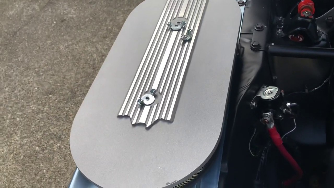 Best 427 oval air cleaner install - YouTube
