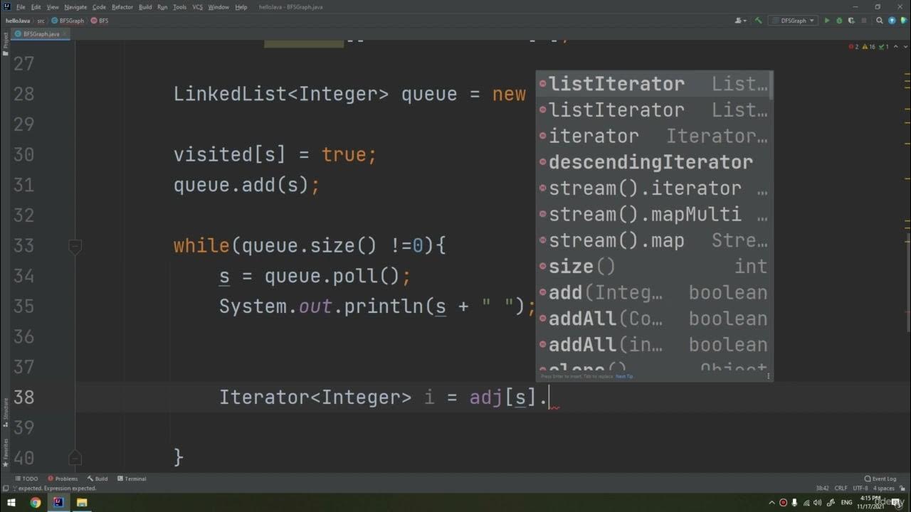 12 Exercise 91 Implementing BFS in Java - YouTube