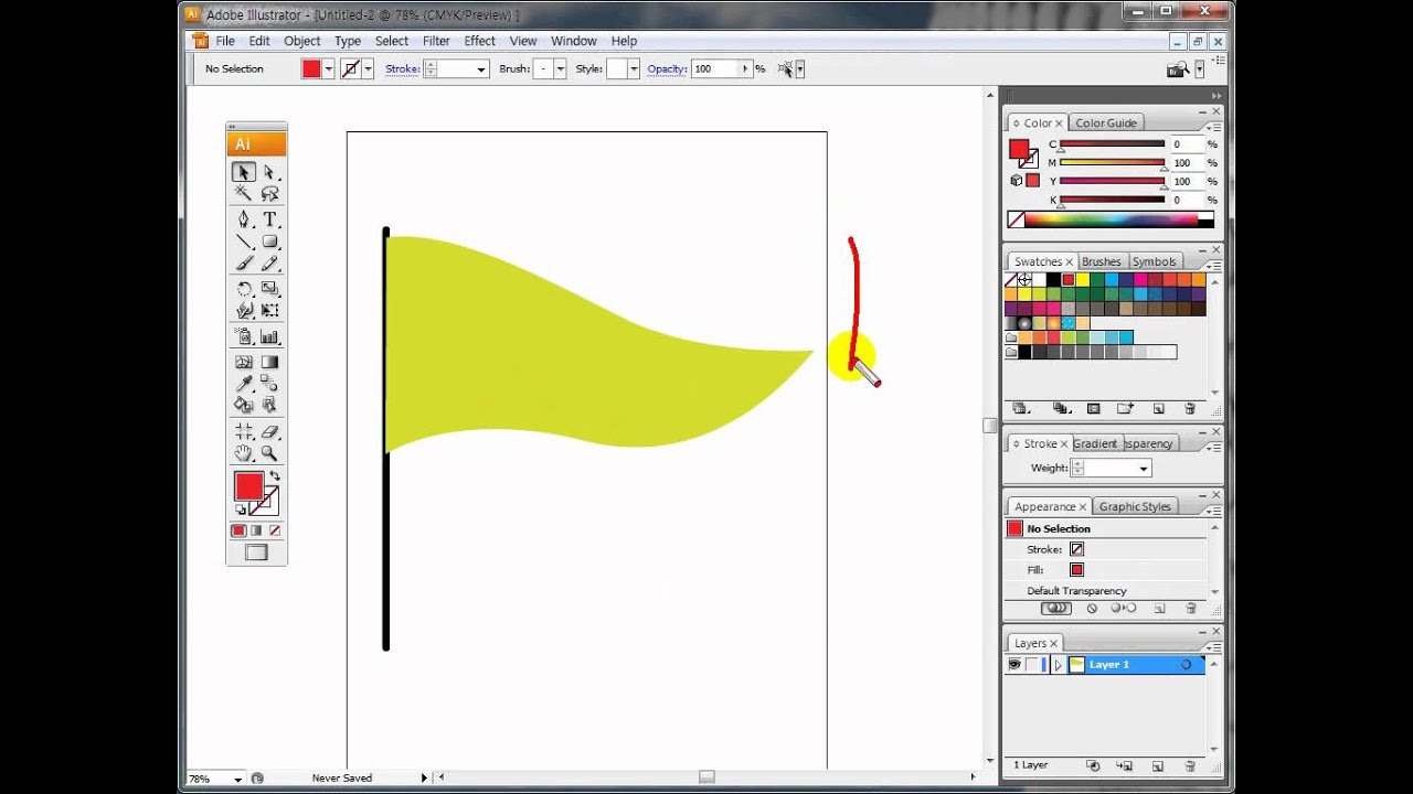 일러스트레이터 강좌 - Lesson15-1(Envelope Distort(Make with Top Object / Warp ...