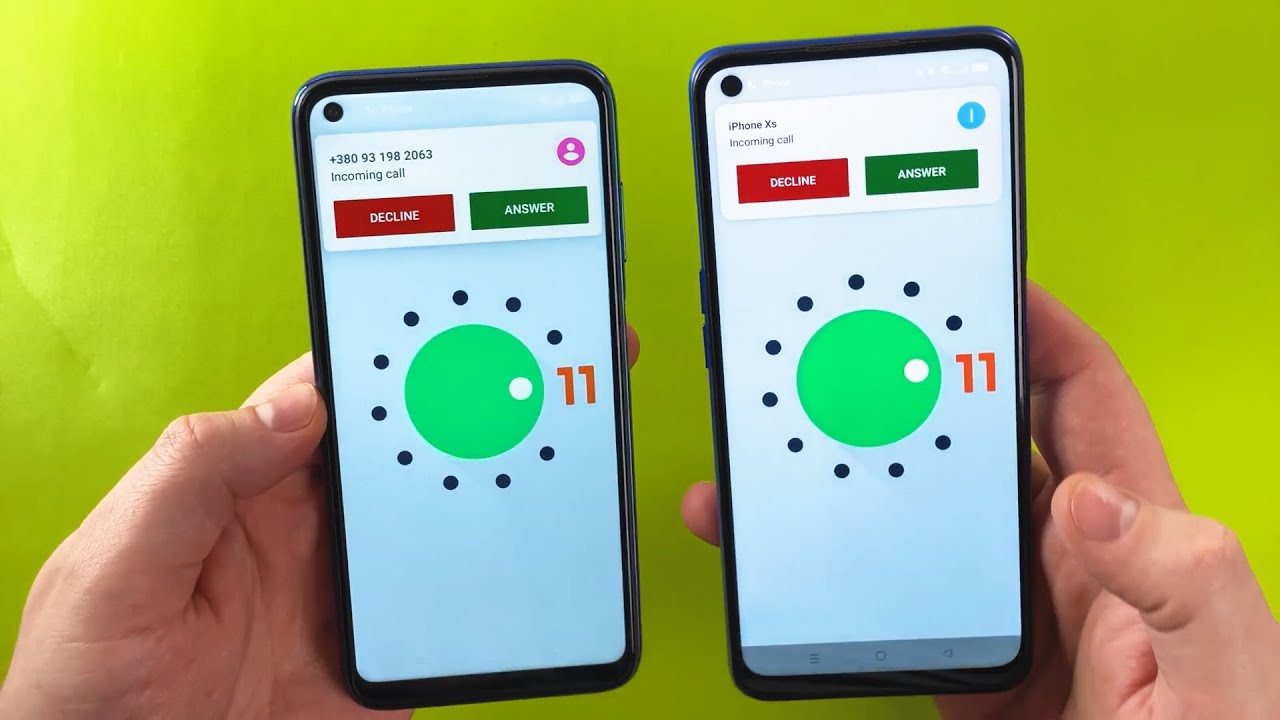 Android 11 Incoming calls at the same Time OPPO A54 & Blacview A90 ...