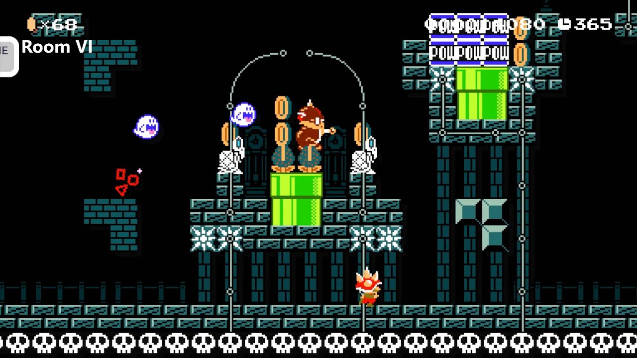 Mario Maker - Magikoopa's a-Maze-ing Mansion (walkthrough) - YouTube