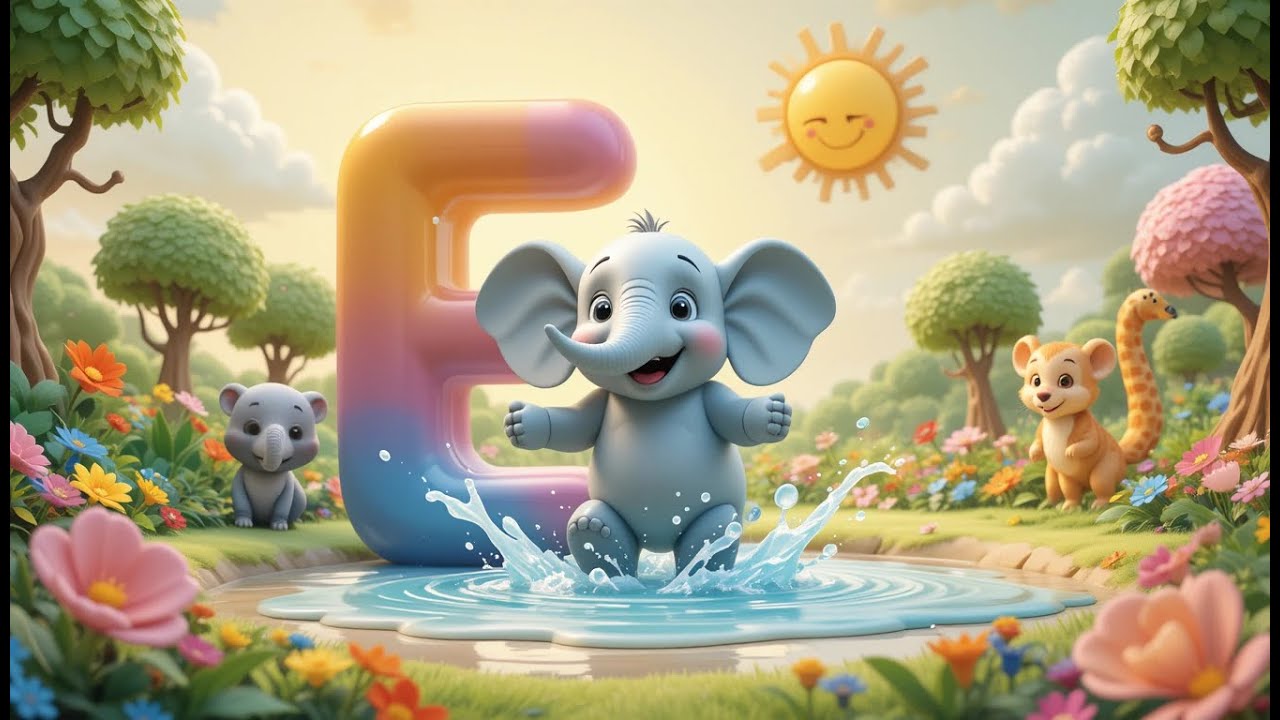 E is for Elephant | ABC Phonics Song & Fun Learning for Kids - YouTube