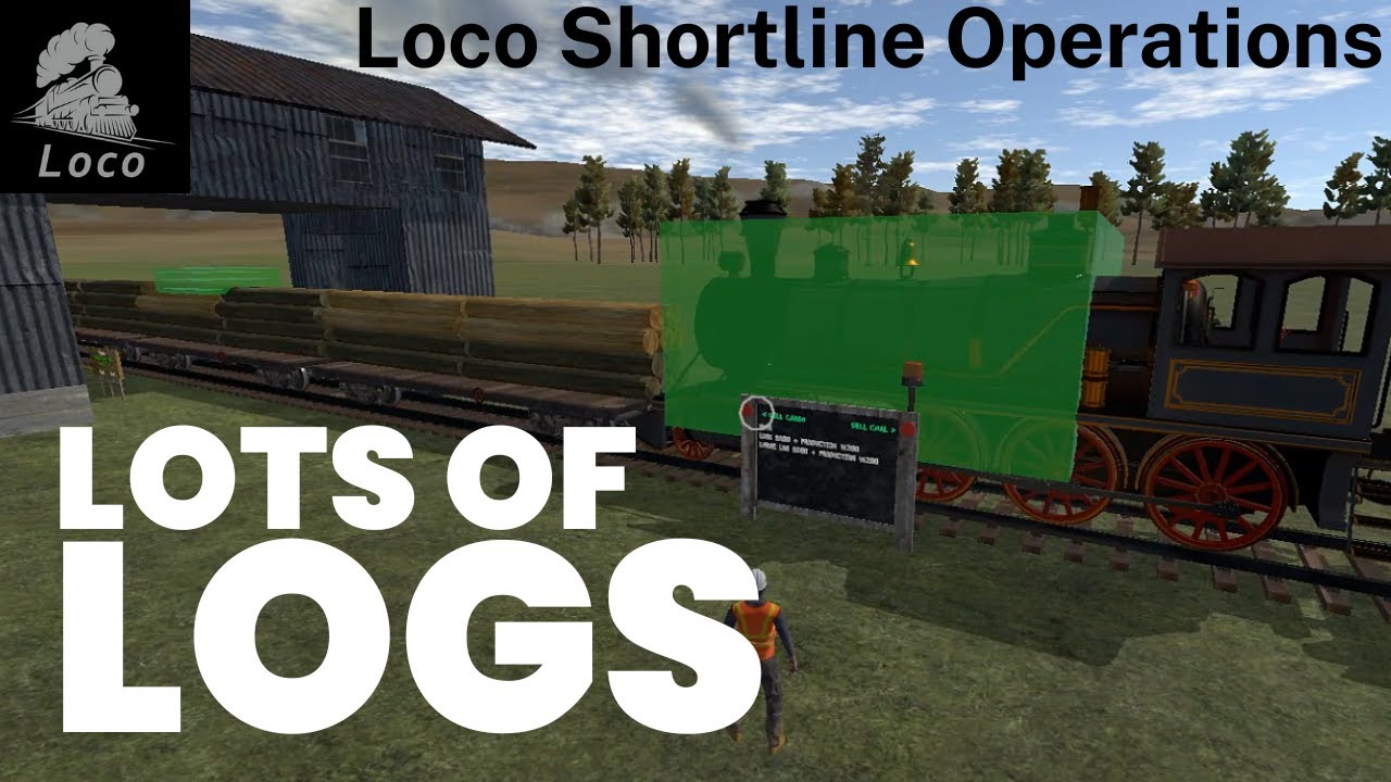 Loco Shortline Operations - Triple Mogul and ten large wagons [Gameplay ...