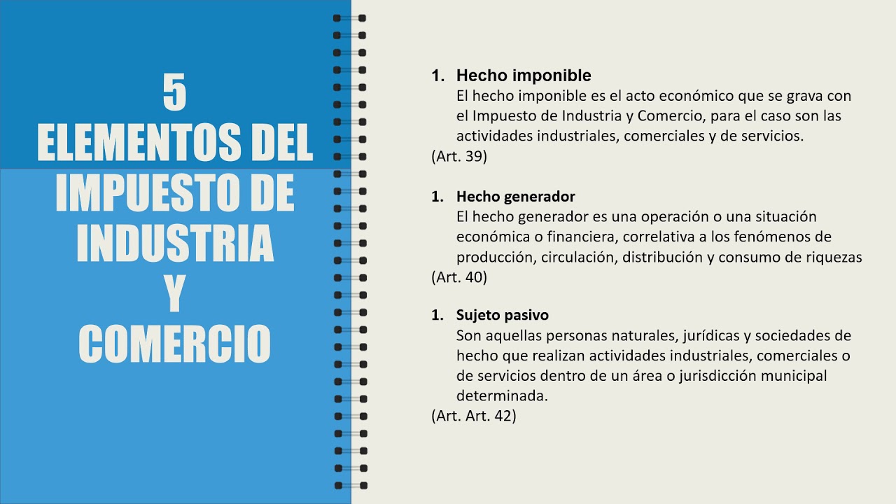 Impuesto De Industria Y Comercio Youtube