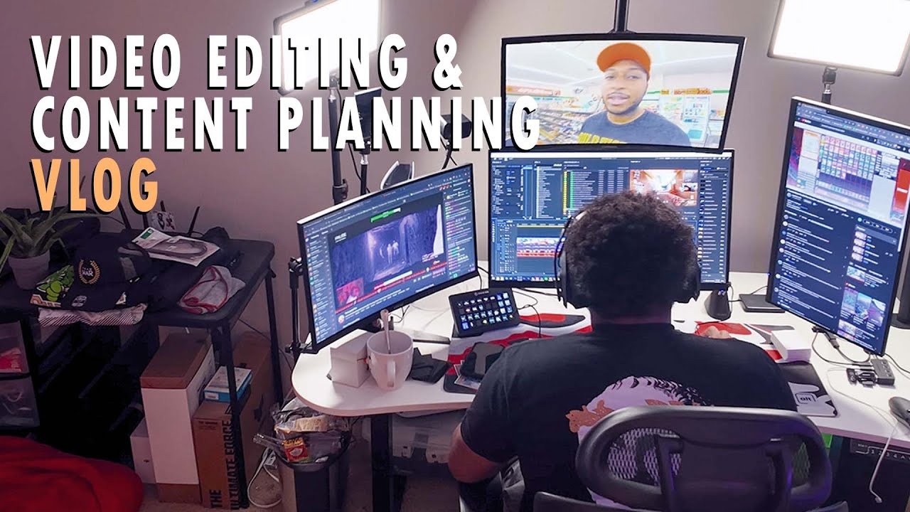 Day in the LIFE of a Video Editor VLOG | Content Planning & Editing ...
