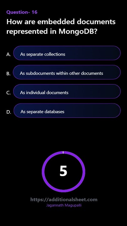 How are embedded documents represented in MongoDB - YouTube