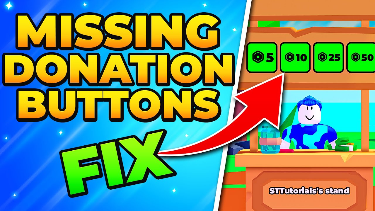 Fix Missing Donation Buttons in Pls Donate - Roblox - YouTube