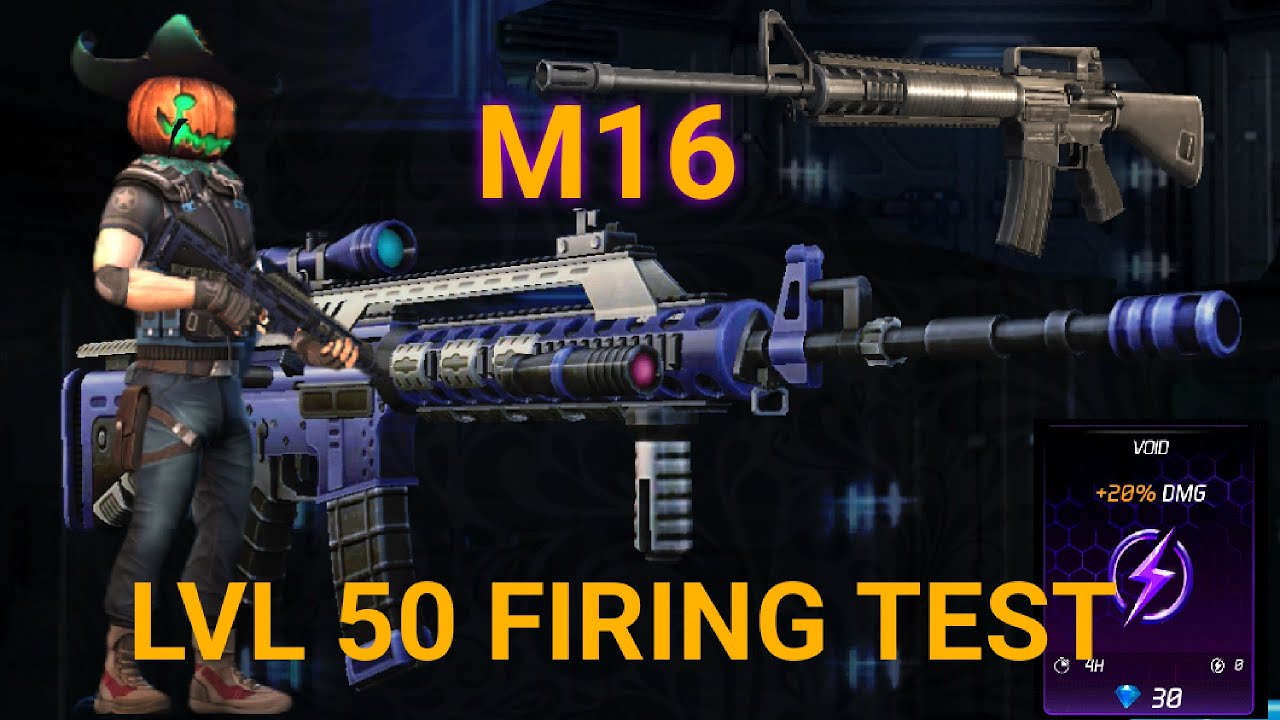 M16 Rifle with VOID BOOST LVL 50 Firing Test ☠️Will it Survive?⌚Maskgun ...