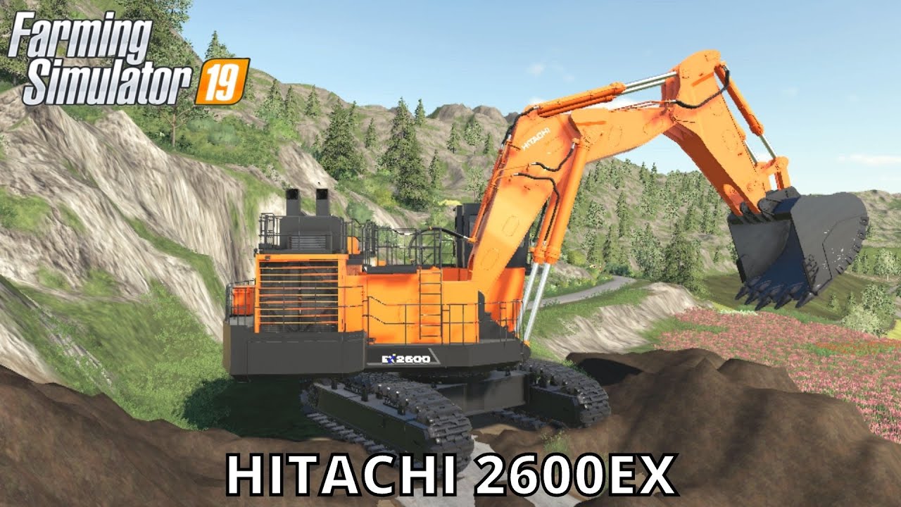 FARMING SIMULATOR 19 | MAIS UMA GIGANTE RETOESCAVADEIRA DA HITACHI ...
