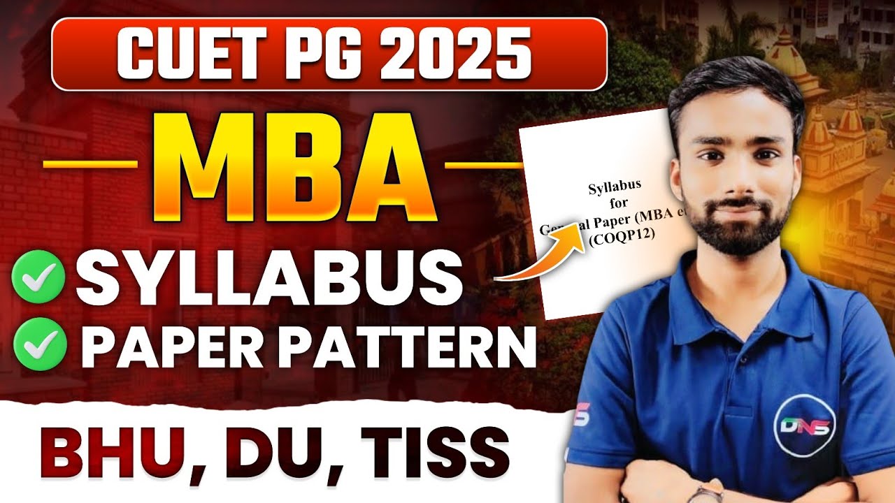 CUET MBA Syllabus 2025 || CUET MBA Official Syllabus & Paper Pattern ...