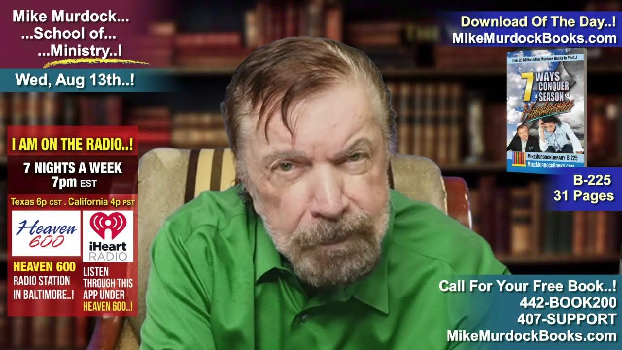 Wed. Aug. 13 - Mike Murdock School of Ministry...!!! - YouTube