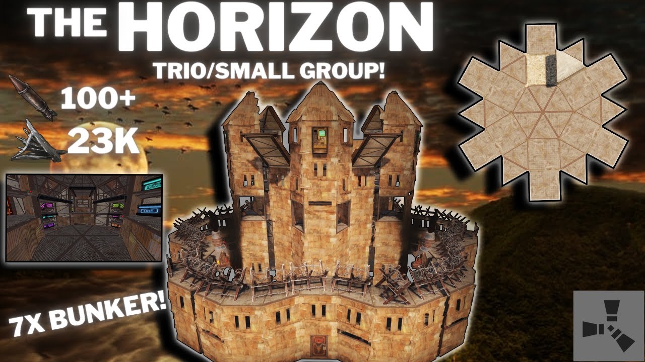 THE HORIZON TUTORIAL•TRIO/SMALL GROUP BASE•7X BUNKER•CHEAP•OPEN CORE•CHINA WALL•BASEDESIGN 2023 ...