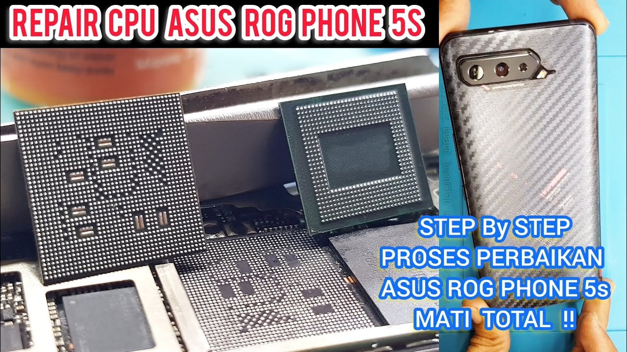 ASUS ROG PHONE 5s MATI TOTAL SECARA TIBA-TIBA ‼ CPU PROBLEM DEATH SOLUTION ASUS ROG PHONE 5S ‼ ...