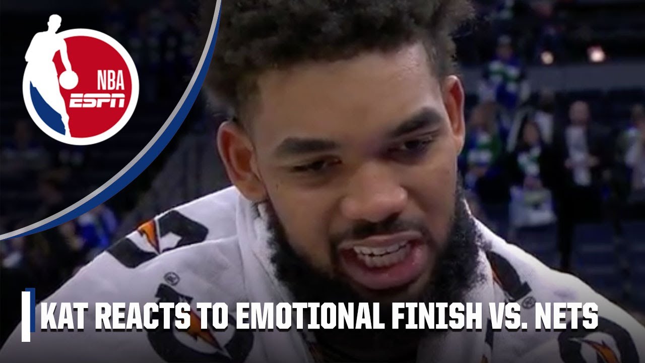 KAT responds to final minute emotional scuffle vs. Nets 🗣️ 'We had to ...