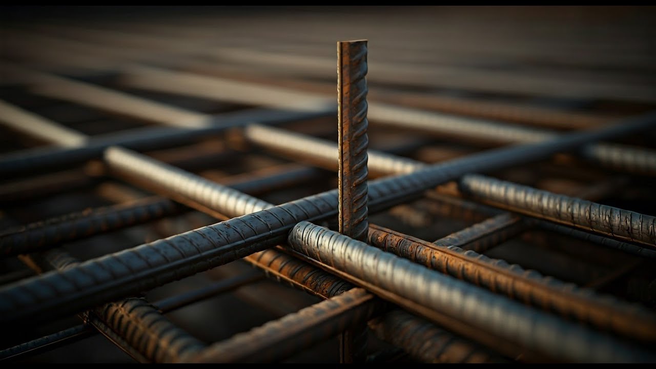 Rebar placement for strong foundations - YouTube
