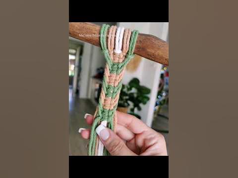 Macrame tutorial for FISHBONE pattern #macramepattern #macrametutorial - YouTube