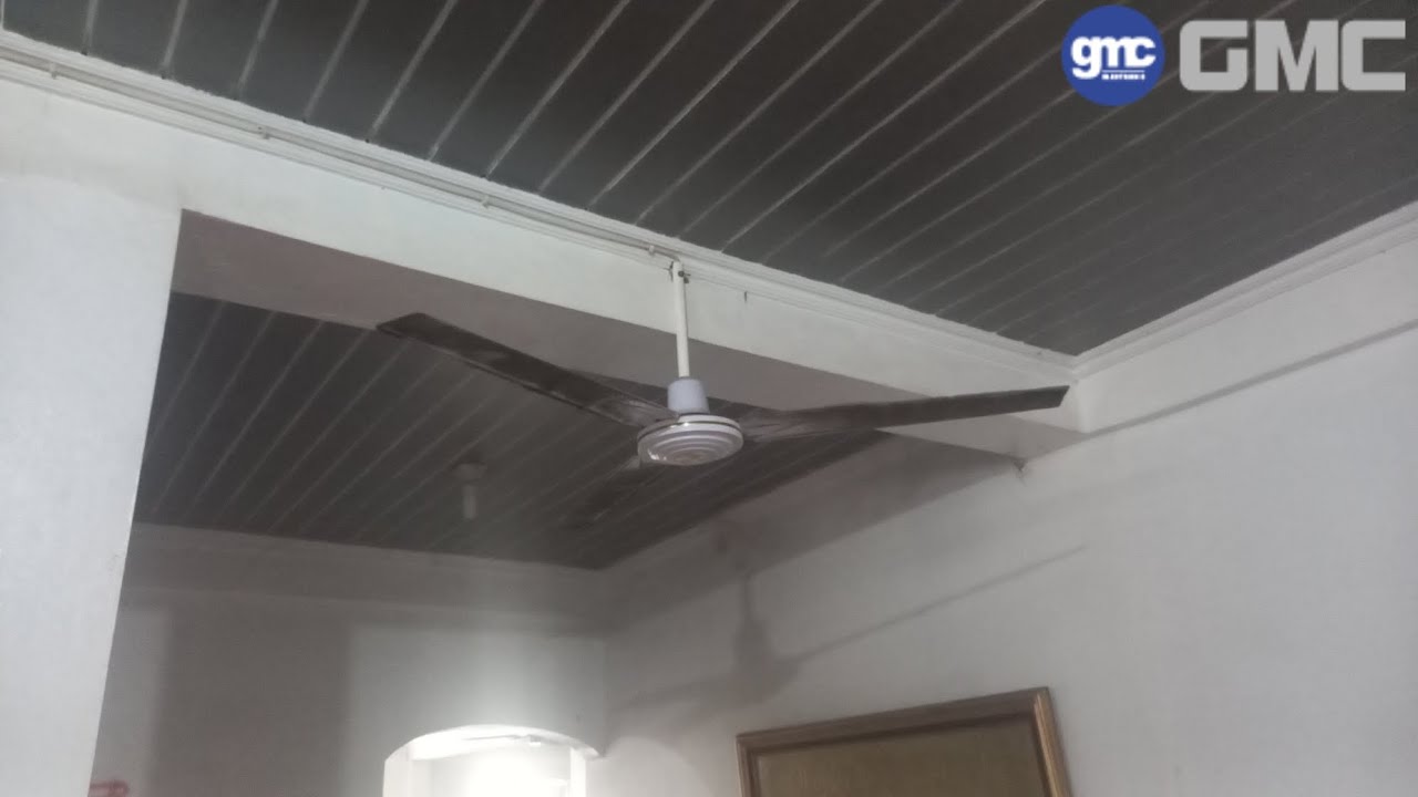 GMC/BMS 56" industrial ceiling fan - YouTube