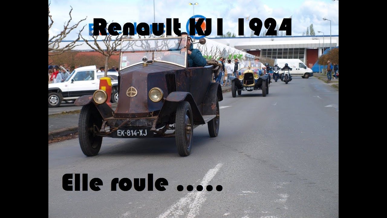 1ers essais Renault KJ1 de 1924 après réfection moteur - YouTube