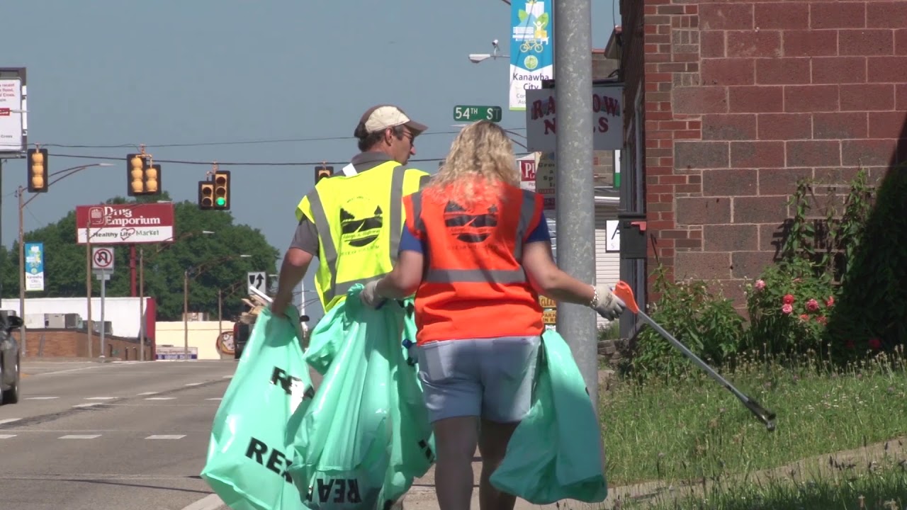 DEP Volunteers Take Part in Adopt-A-Highway Cleanup - YouTube