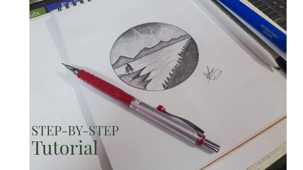 How to draw a creative art with pencils? Step-by-step Tutorial || #art ...