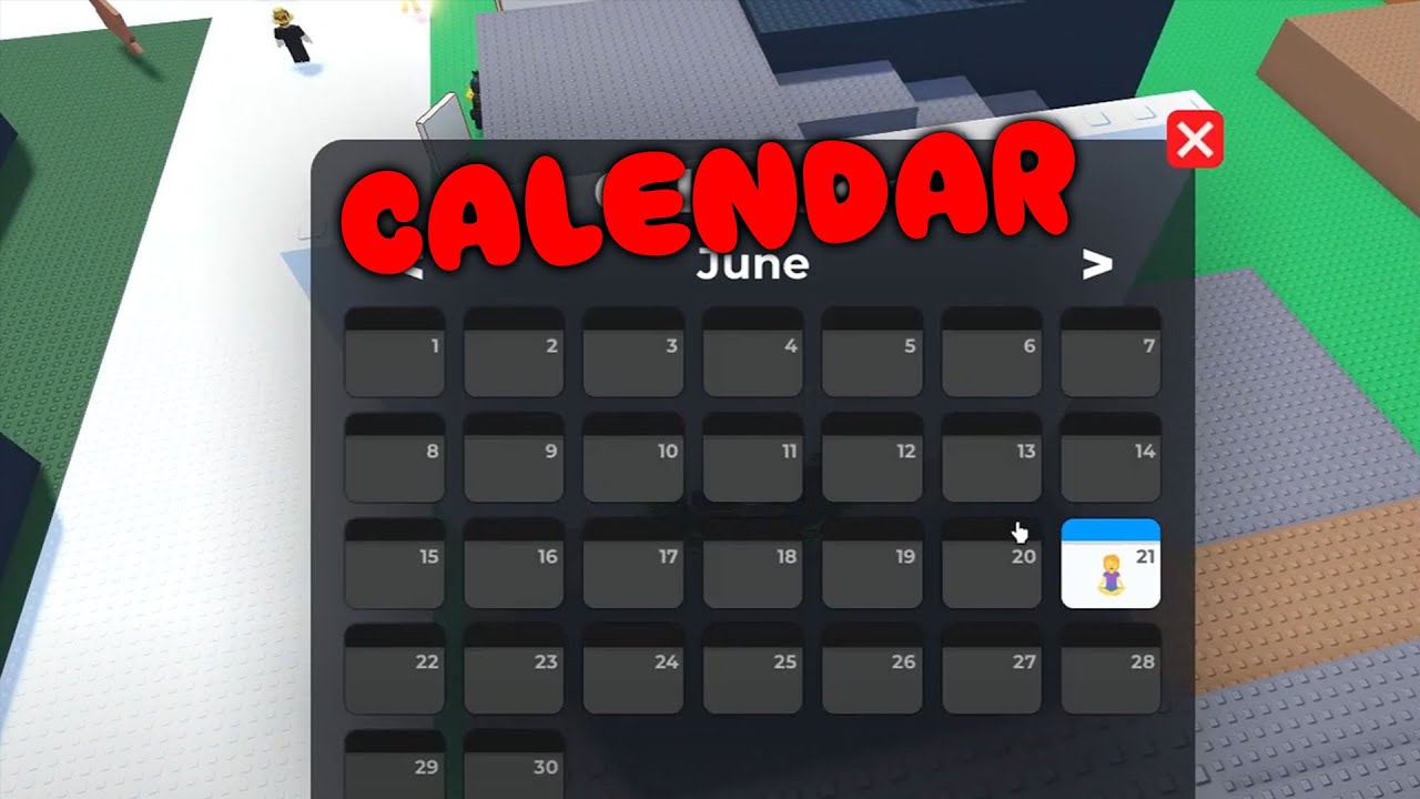 Calendar | ROBLOX PC - YouTube
