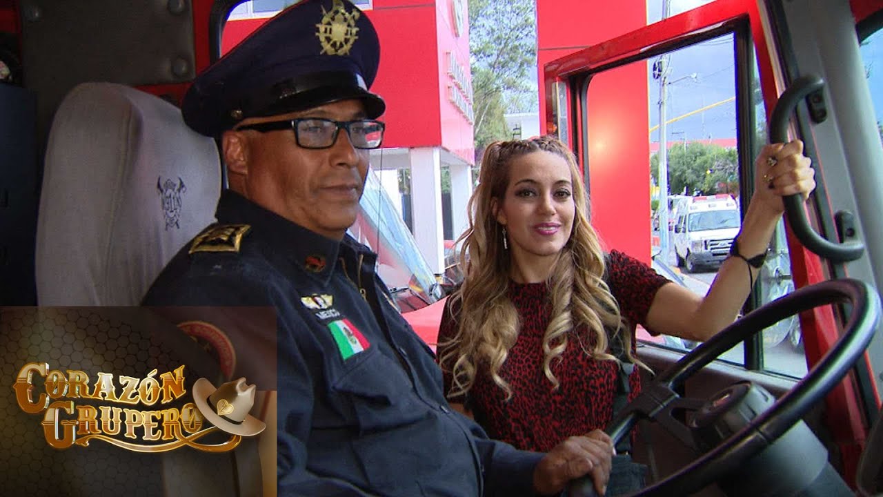 Itzel Peniche fue a visitar a los bomberos de Tlalnepantla - YouTube
