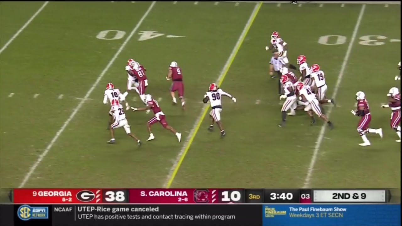 2020 USC vs Georgia - Nick Muse 20 Yd Reception - YouTube