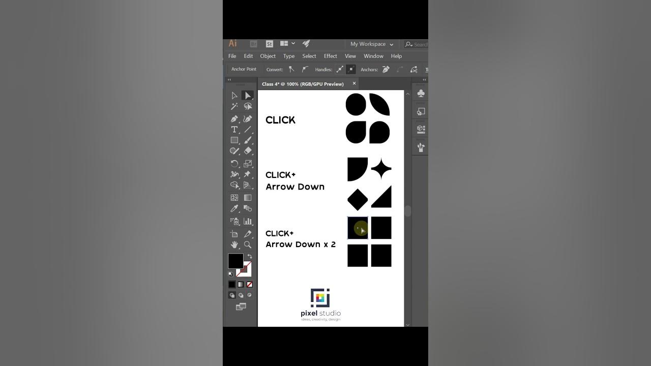 Illustrator Short #1 | Quick Use of Direct Selection Tool | Inspired from #jackwatsondesigns ...