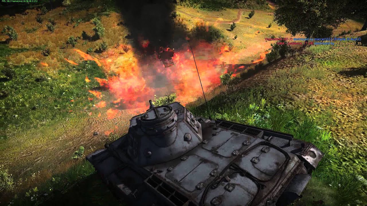 ammo cook off - war thunder - YouTube
