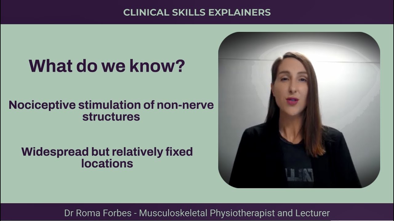 How do I explain somatic referred pain? - YouTube