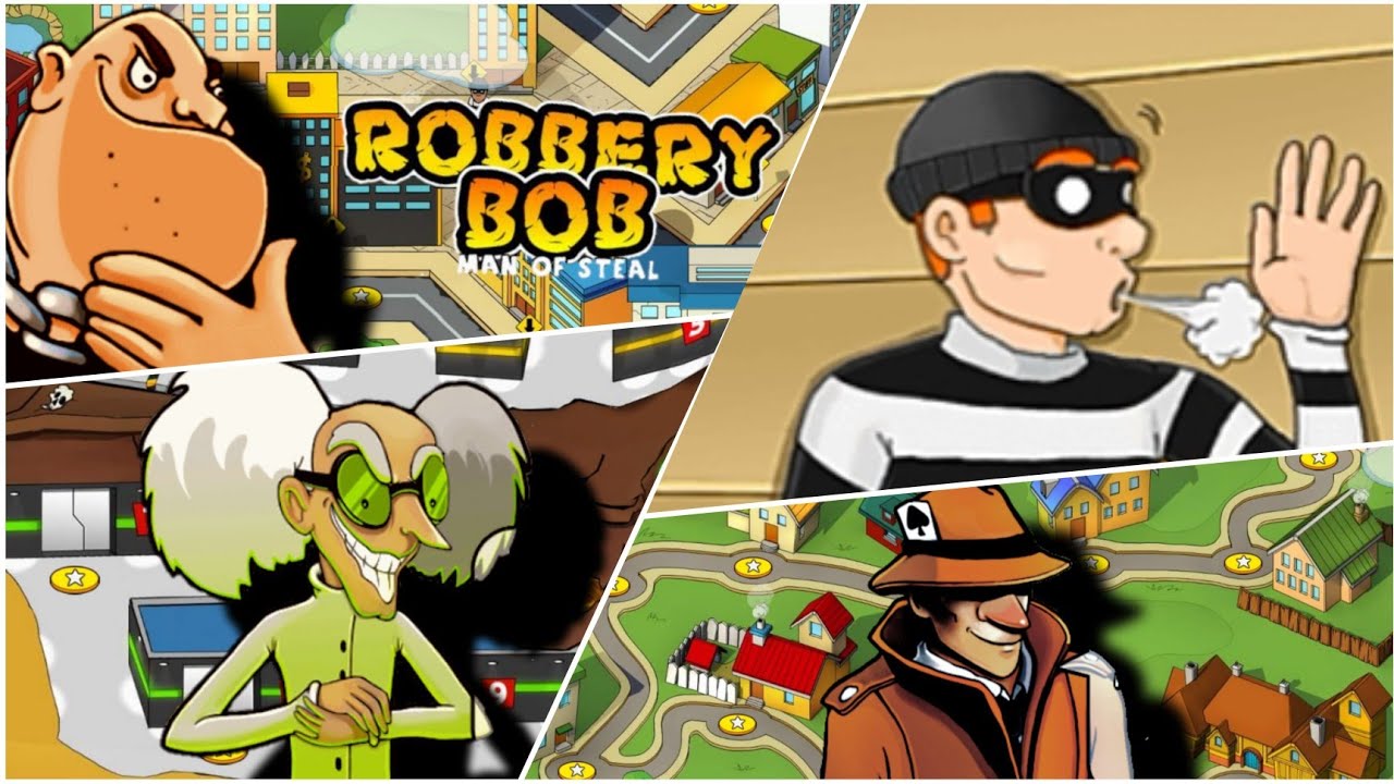 ALL BOSS Levels in Robbery Bob - YouTube