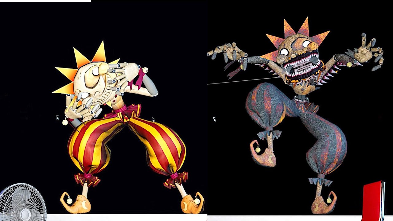 Sun Transforms Into Nightmare Sun - Five Nights At Freddy's Security ...