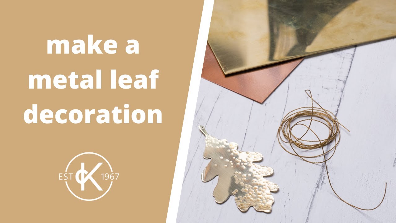 How To Make A Metal Leaf Decoration | Kernowcraft - YouTube