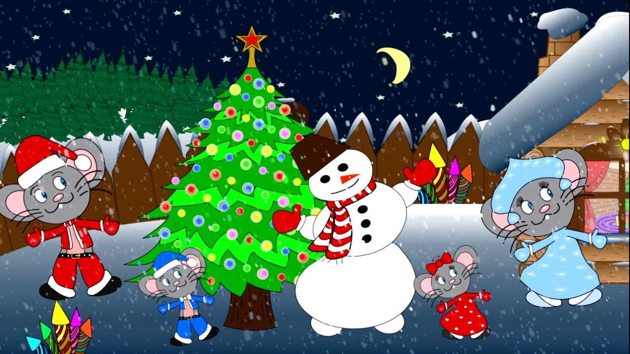 Новогодние мультики. Новый год в деревне Мышкино. Песенки для детей про ...