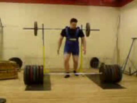 270kg Marklyft fail (Framåtvikt)