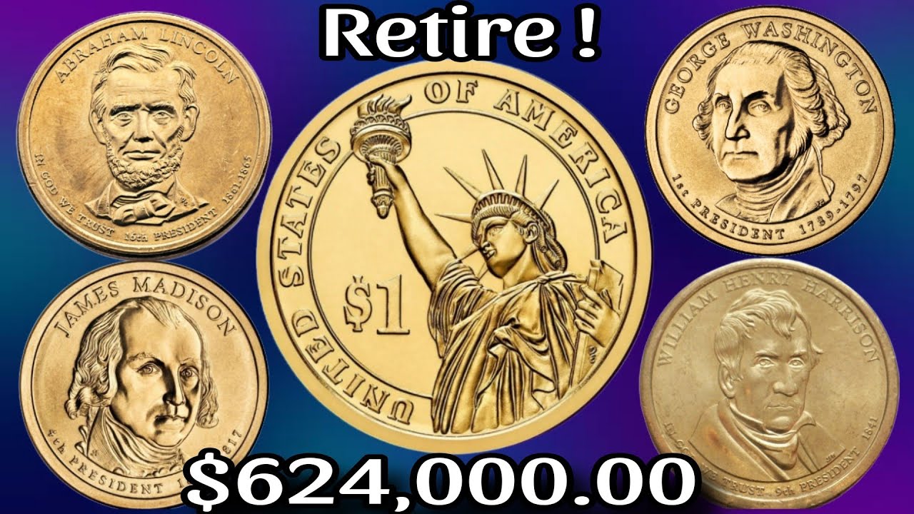 "Top 4 Most Expensive 1 Dollar Coins ! Rare & Valuable Presidential $1 ...