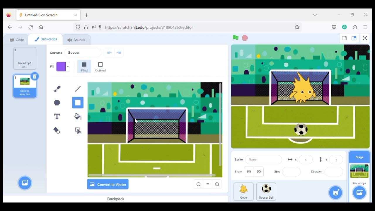 CARA MEMBUAT ANIMASI DI APLIKASI SCRATCH || TUGAS TIK - YouTube