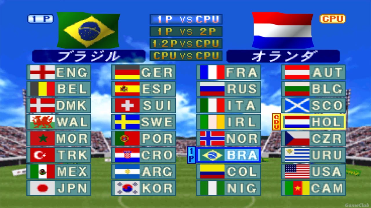 World Soccer Winning Eleven '97 PS1 - Gameplay - ePSXe - YouTube