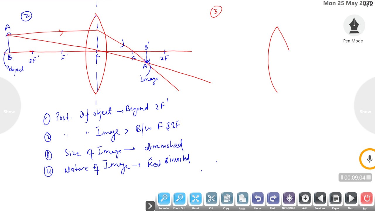 Sign convention and formation of image in lenses lecture 19 class X ...