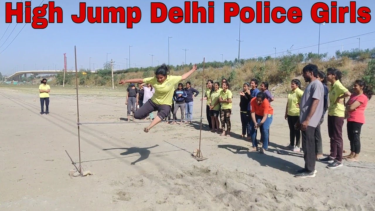 Delhi police constable Girls High Jump Practice | High Jump for Delhi ...