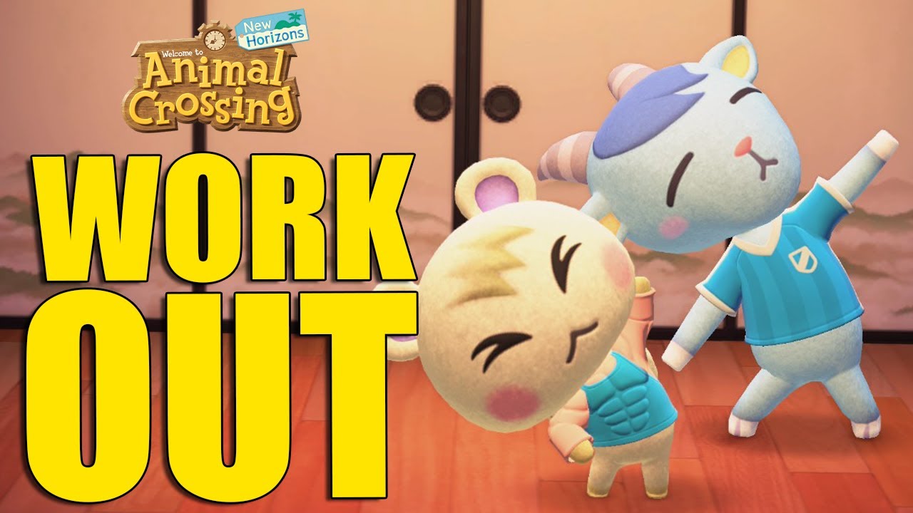 Going to the gym with your villagers | Animal Crossing Voices (Episode ...
