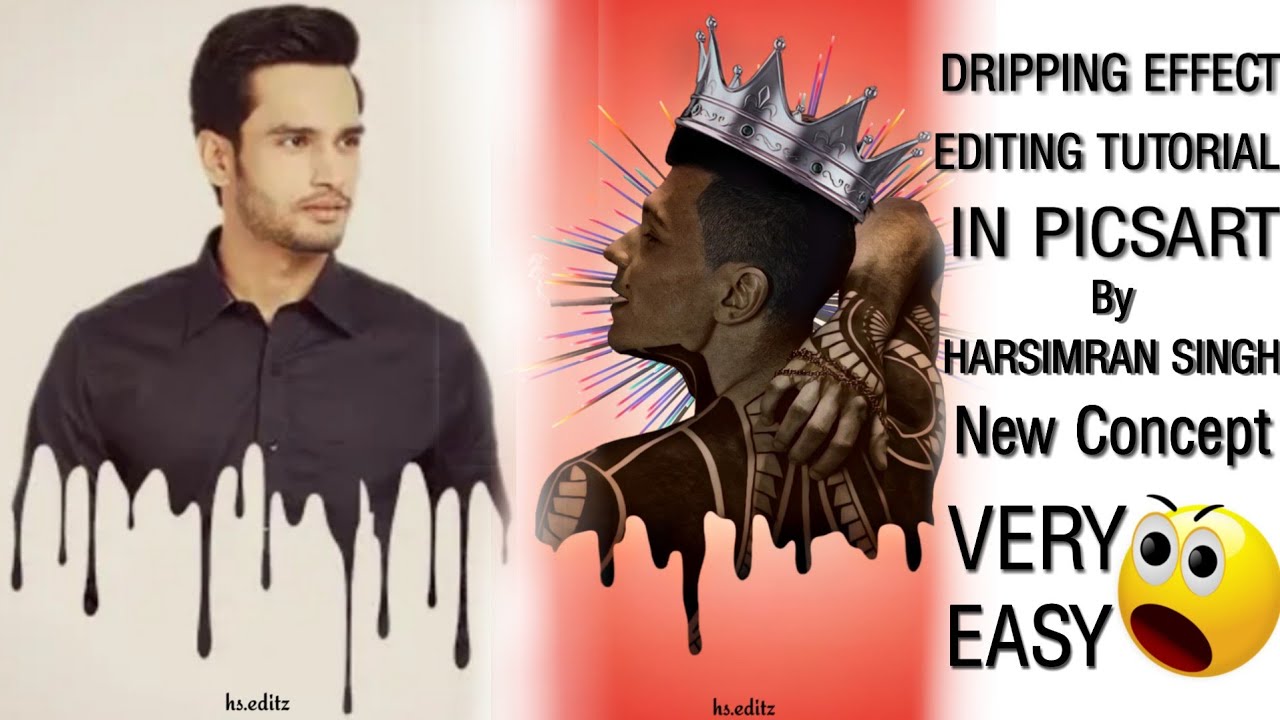 PicsArt Editing Tutorial|Dripping Effect Concept Tutorial|PicsArt Photo ...