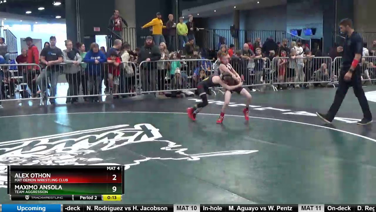 12U 63 Maximo Ansola Team Aggression Vs Alex Othon Mat Demon Wrestling ...
