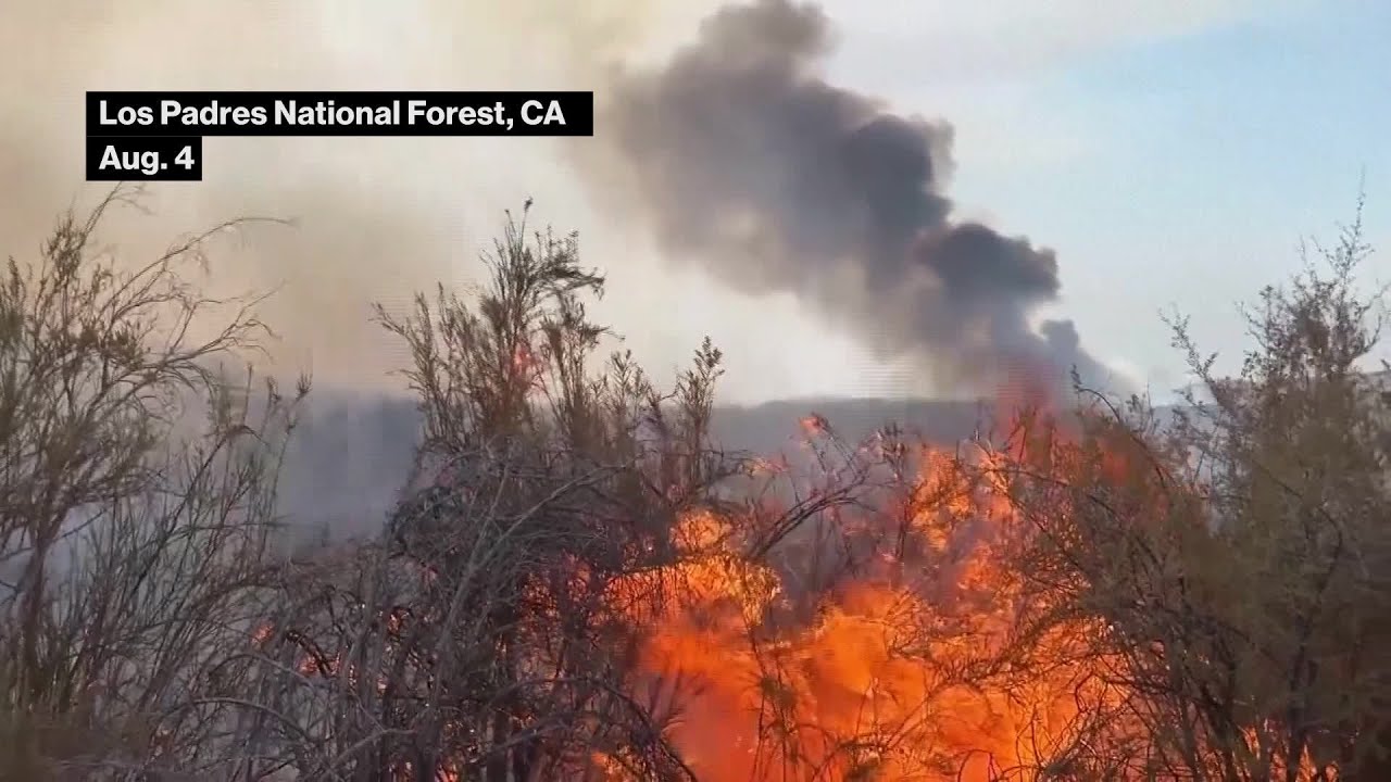 800 Structures Threatened by Gifford Fire in California - YouTube