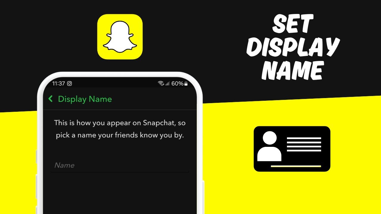 How to Set a Display Name on Snapchat - YouTube