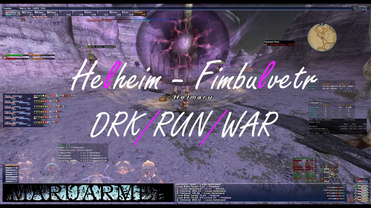 Multiboxing FFXI - Helheim - Fimbulvetr on DRK / RUN / WAR - YouTube