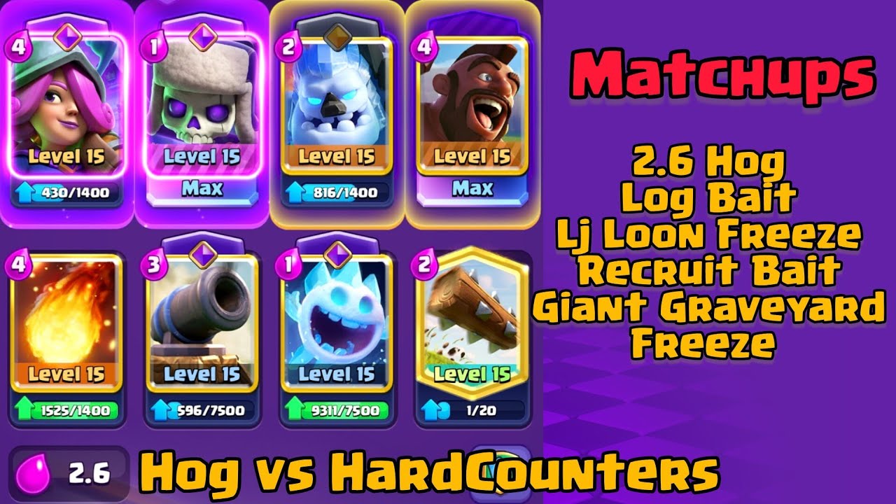 2.6 Hog vs Hard Counters - YouTube