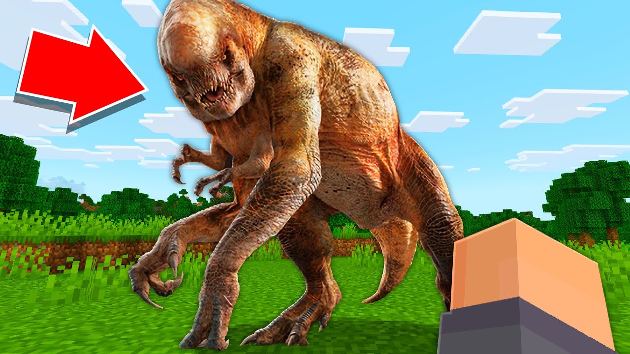 ENCONTREI O DISTORTUS REX DE JURASSIC WORLD REBIRTH NO MINECRAFT - YouTube