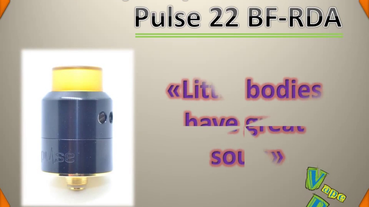 Vandy Vape Pulse 22 BF RDA english version - YouTube