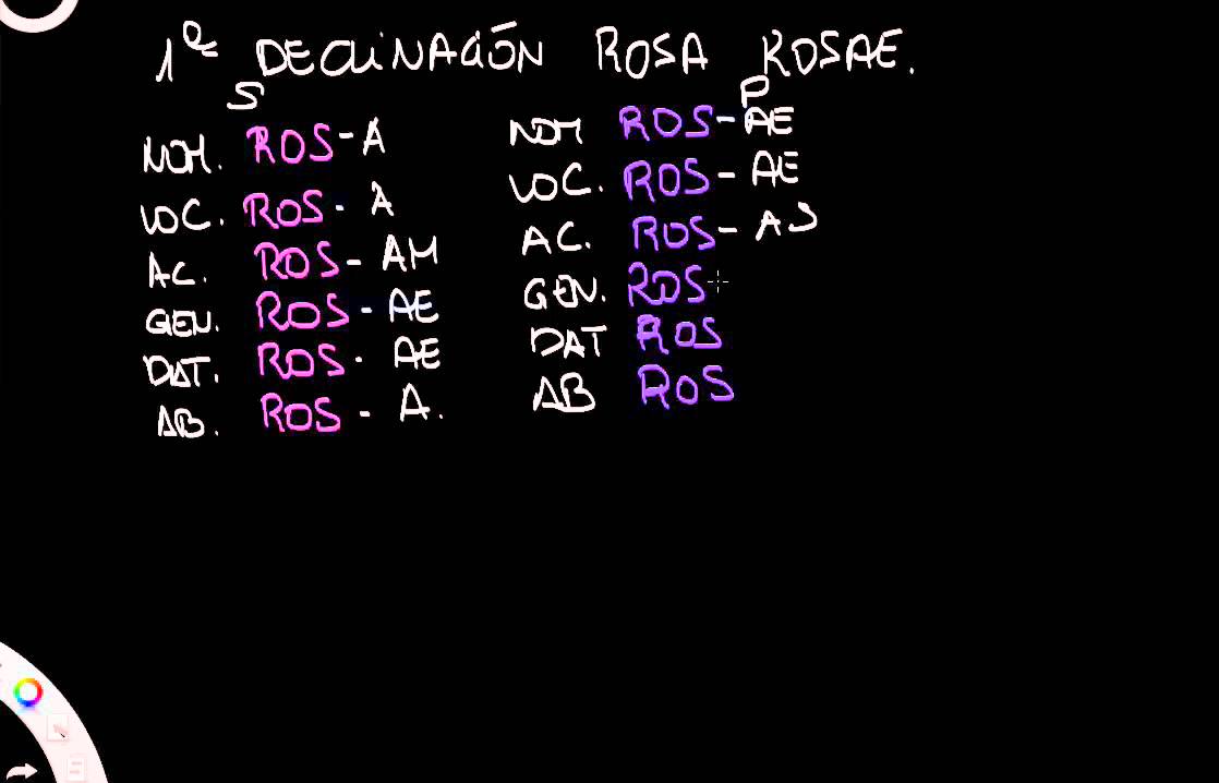Primera Declinacion Latina Rosa PPT PRIMERA DECLINACIÓN LATINA